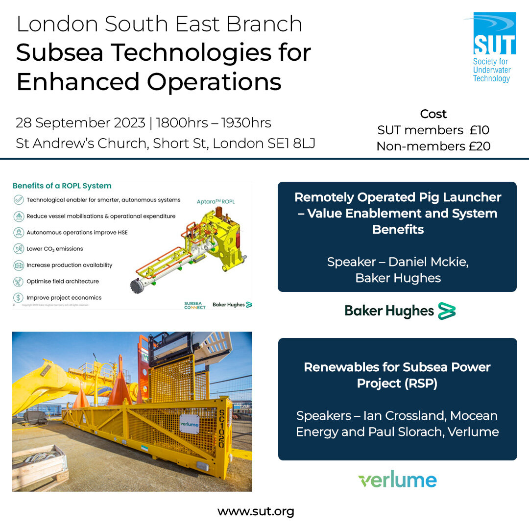 LSE Branch – Subsea Technologies for Enhanced Operations | SUT ...