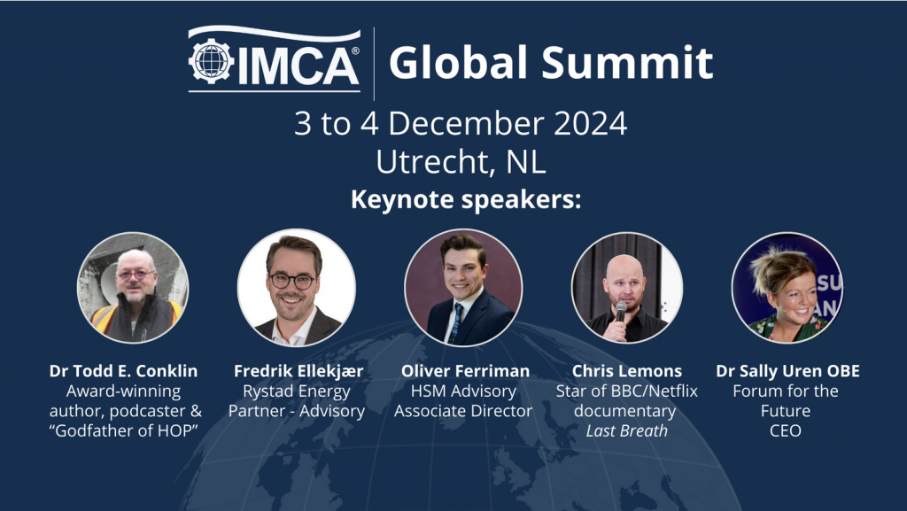 IMCA Global Summit 2024 | SUT | Society for Underwater Technology