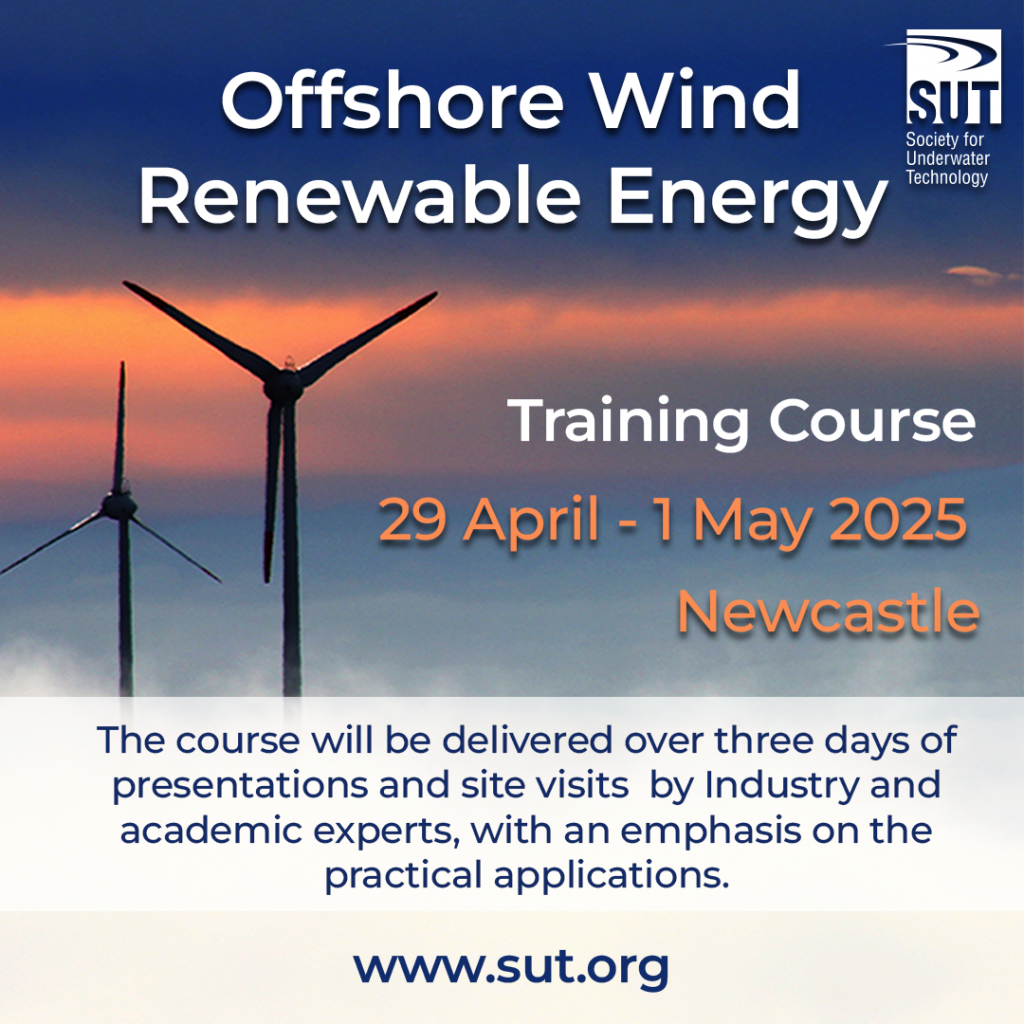 Offshore Wind Renewable Energy Course | SUT | Society for Underwater Technology