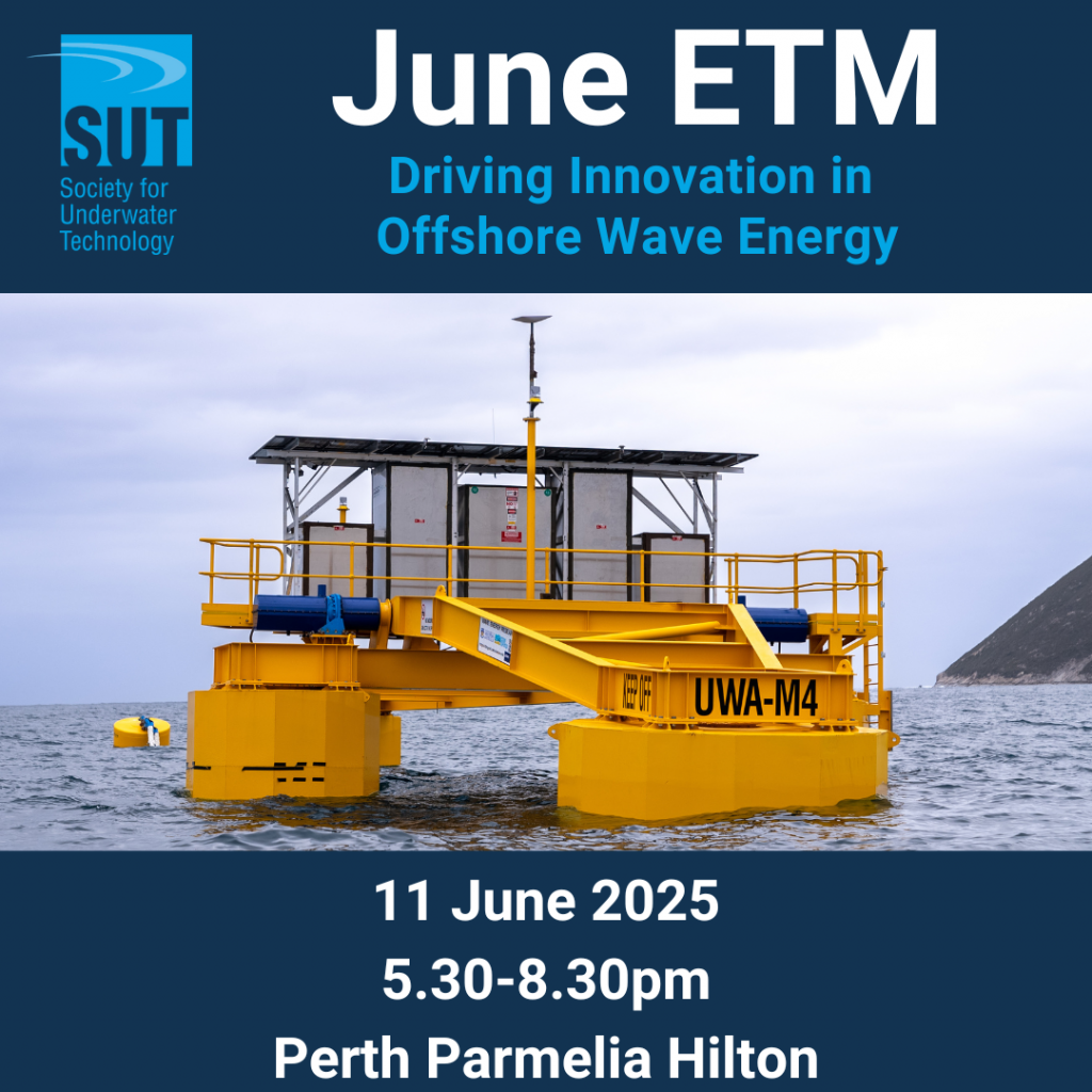 Perth – June Evening Technical Meeting | SUT | Society for Underwater Technology