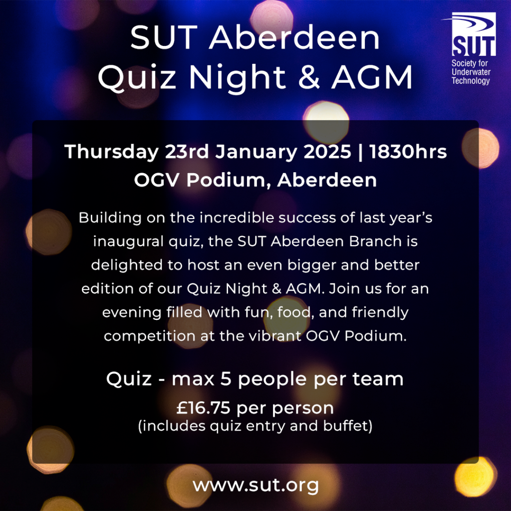 Aberdeen Quiz Night & AGM | SUT | Society for Underwater Technology